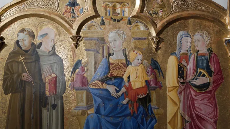 Restaurato l'affresco di Grello, opera di Matteo da Gualdo. La ...